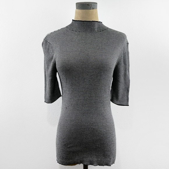 Margaret O'Leary | Sweaters | Margaret Oleary Mock Neck Knot Top ...